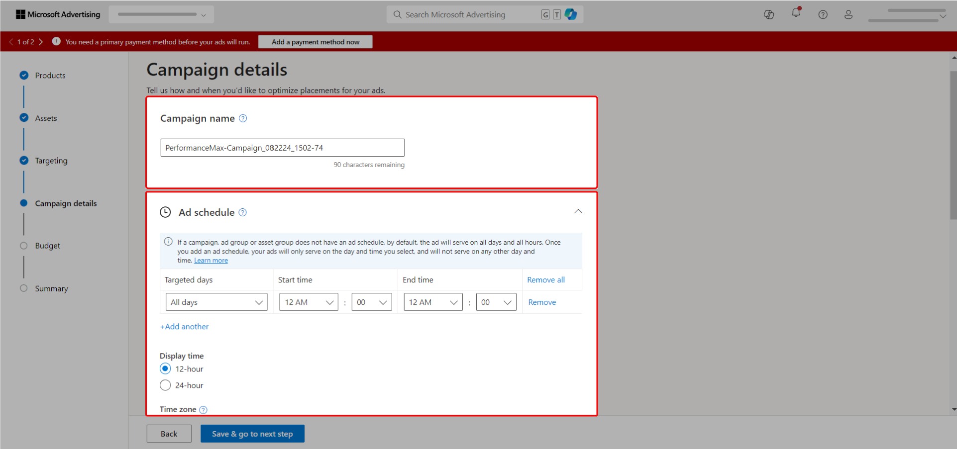 Steps to Create Microsoft Performance Max Campaigns